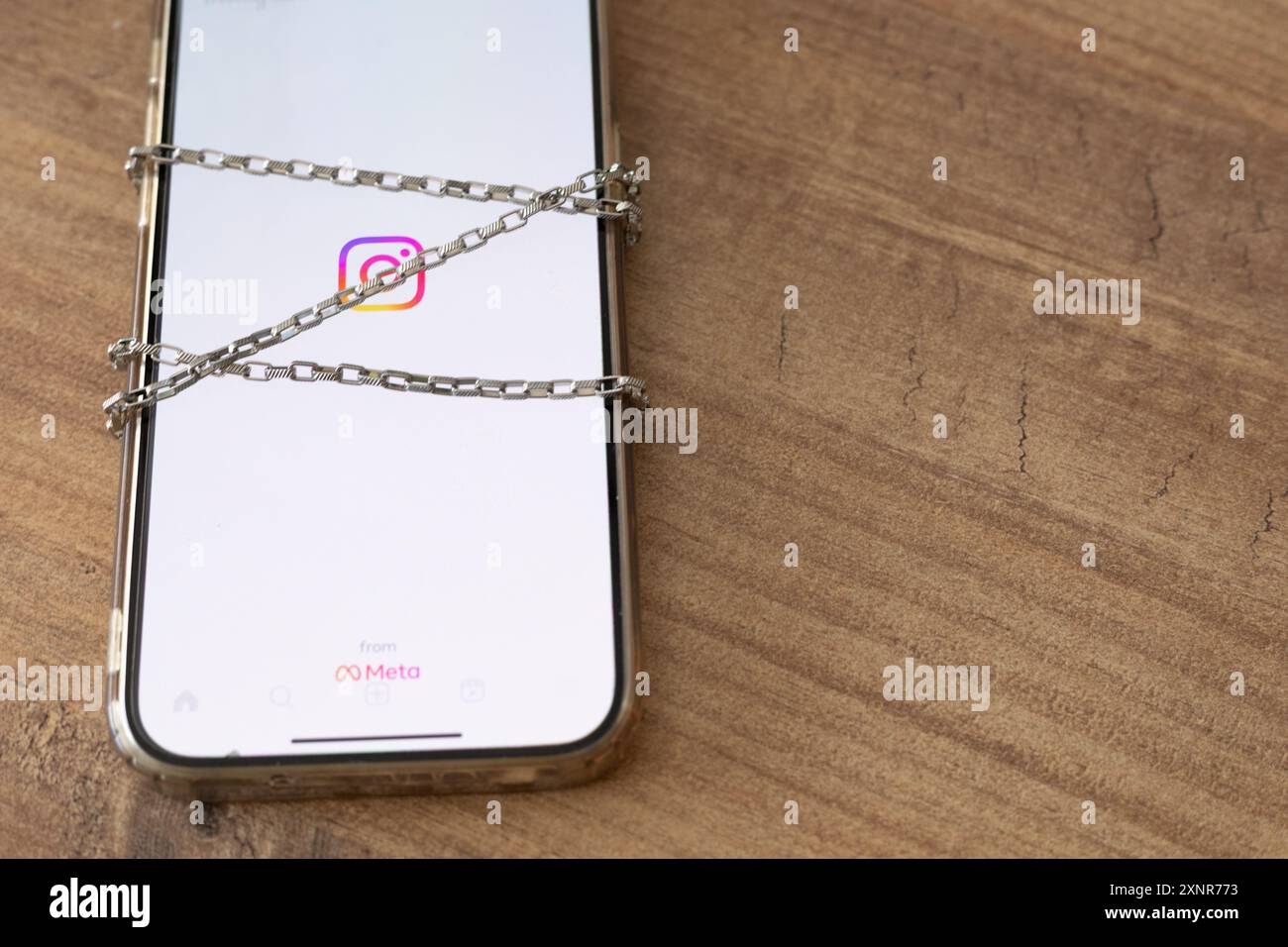 Turkey, Antalya - August,2 2024: A mobile phone screen with social ...