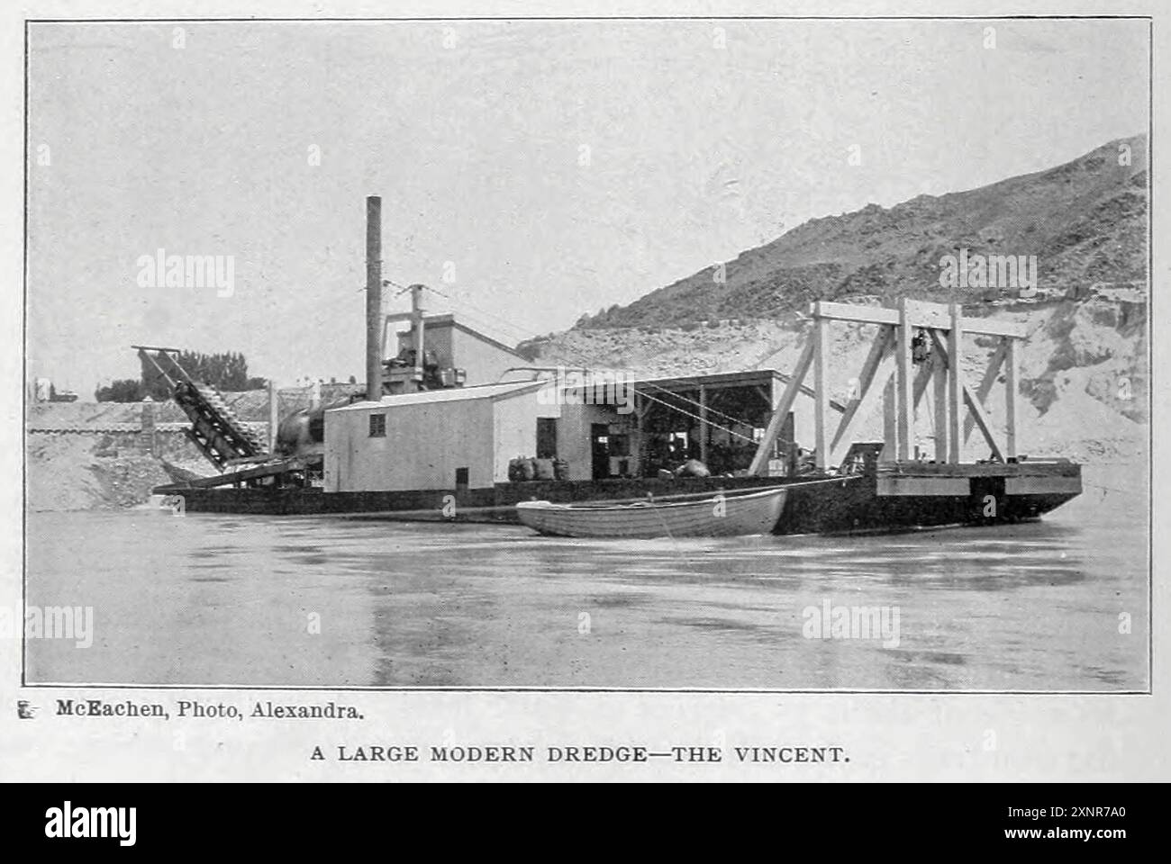 A LARGE MODERN DREDGE - THE VINCENT. from the Article THE ORIGIN AND ...