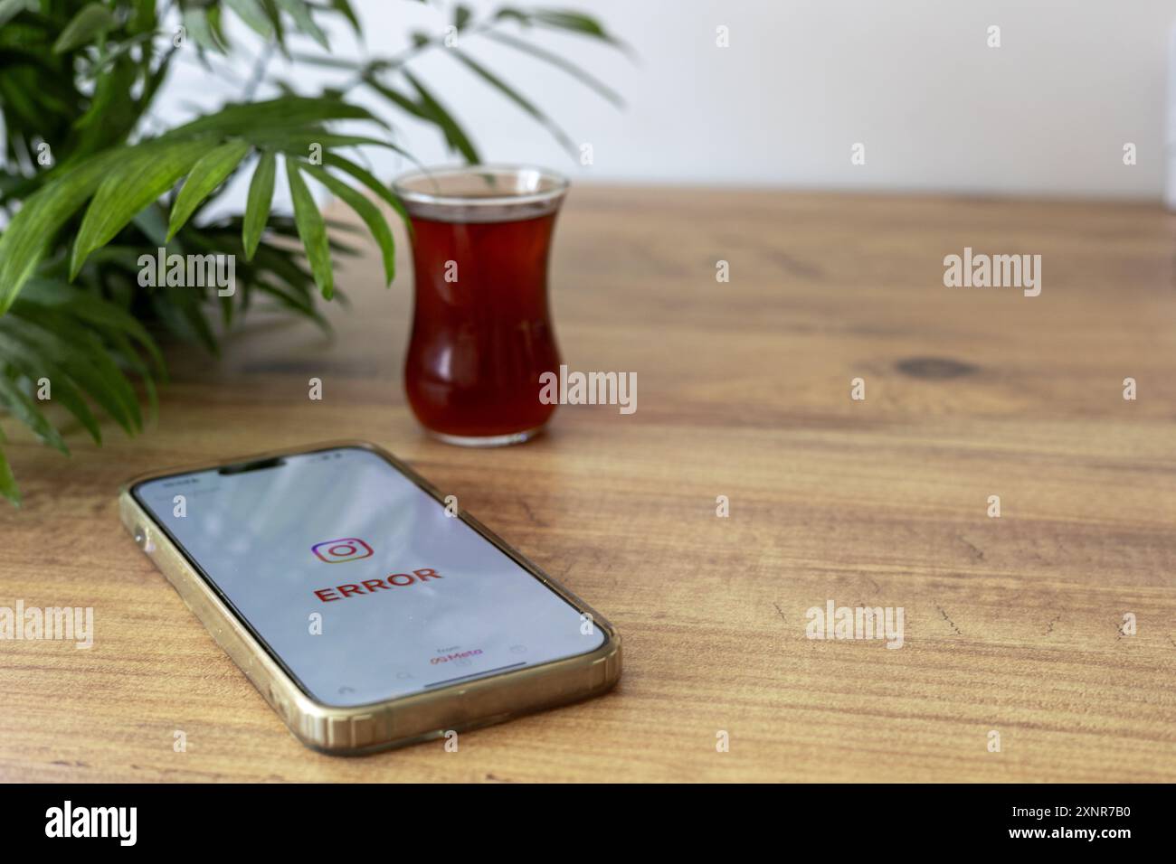 Turkey, Antalya - August,2 2024: A mobile phone screen with social ...