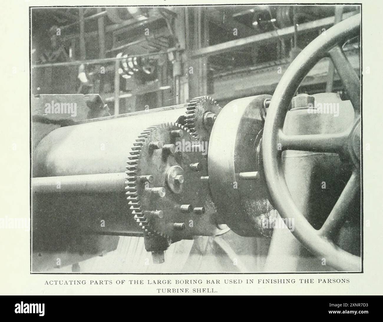 ACTUATING PARTS OF THE LARGE BORING BAR USED IN FINISHING THE PARSONS ...