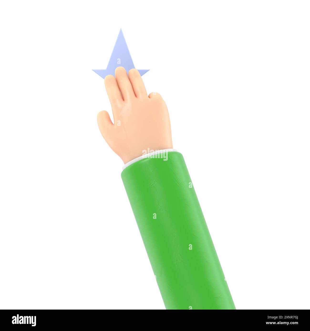 Cartoon Gesture Icon Mockup.Touchscreen gesture line icons.3D ...