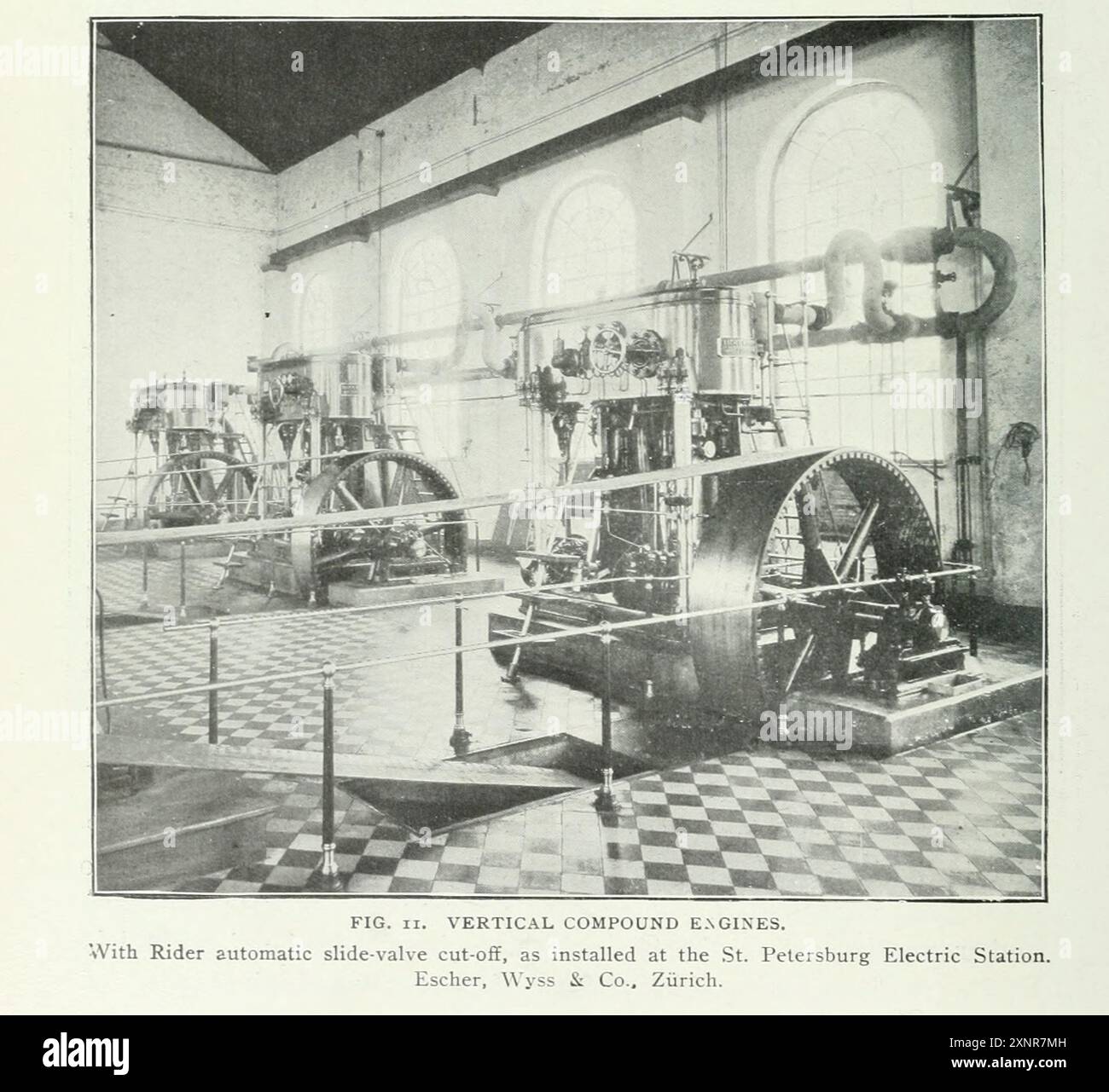 VERTICAL COMPOUND ENGINES. With Rider automatic slide-valve cut-off, as ...