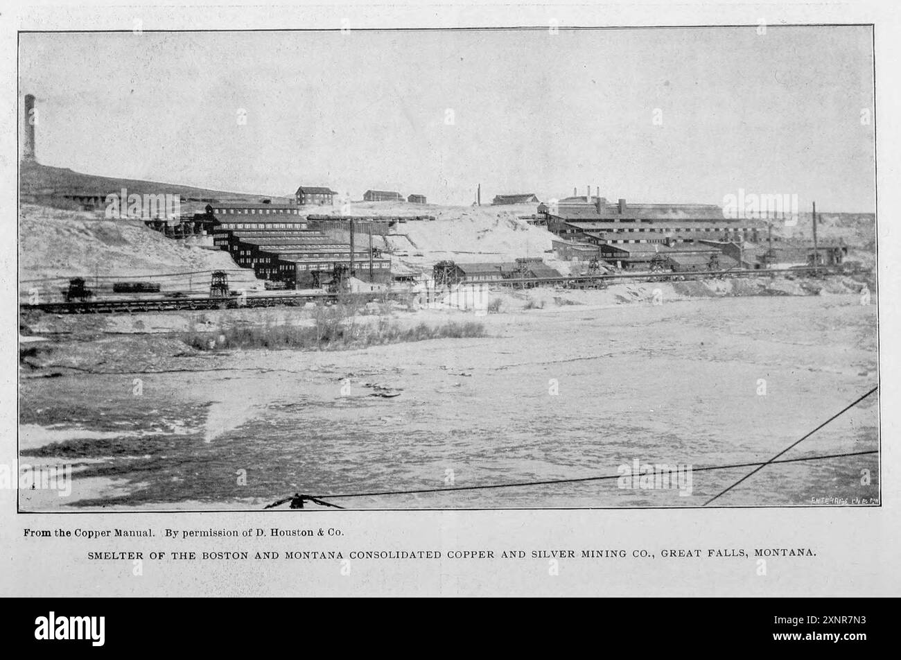 Smelter of the Boston and Montana Consolidated Copper and Silver Mining ...