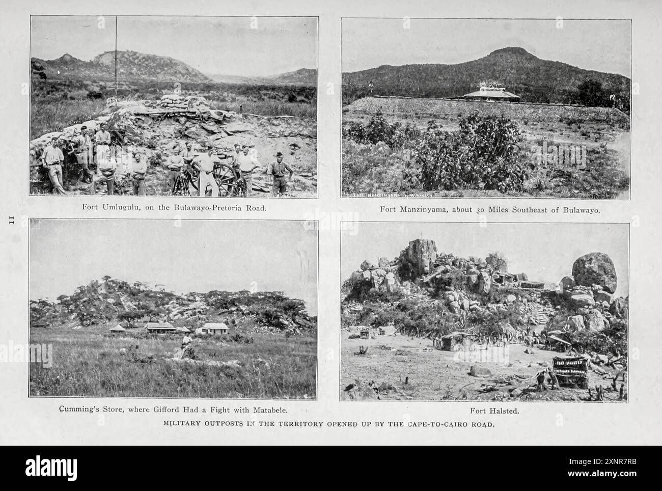 Military Outposts Bulawayo, Pretoria, Cumming's Rock, Fort Halsted from ...