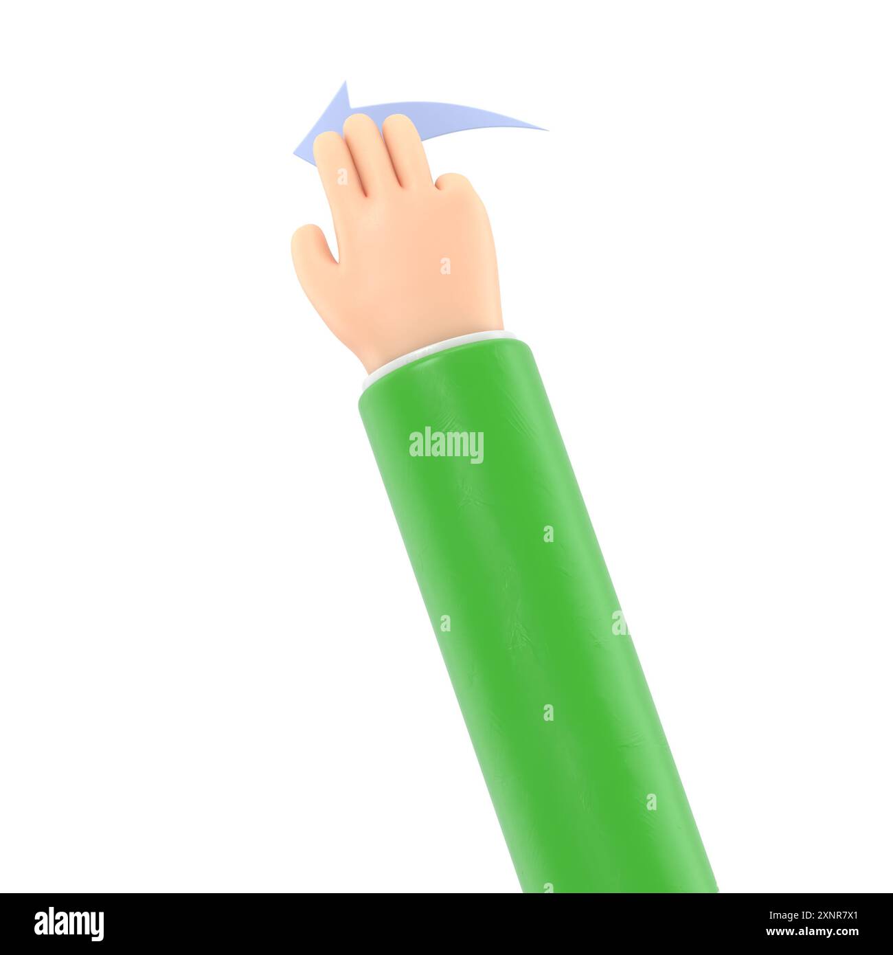 Cartoon Gesture Icon Mockup.Touchscreen gesture line icons.3D ...