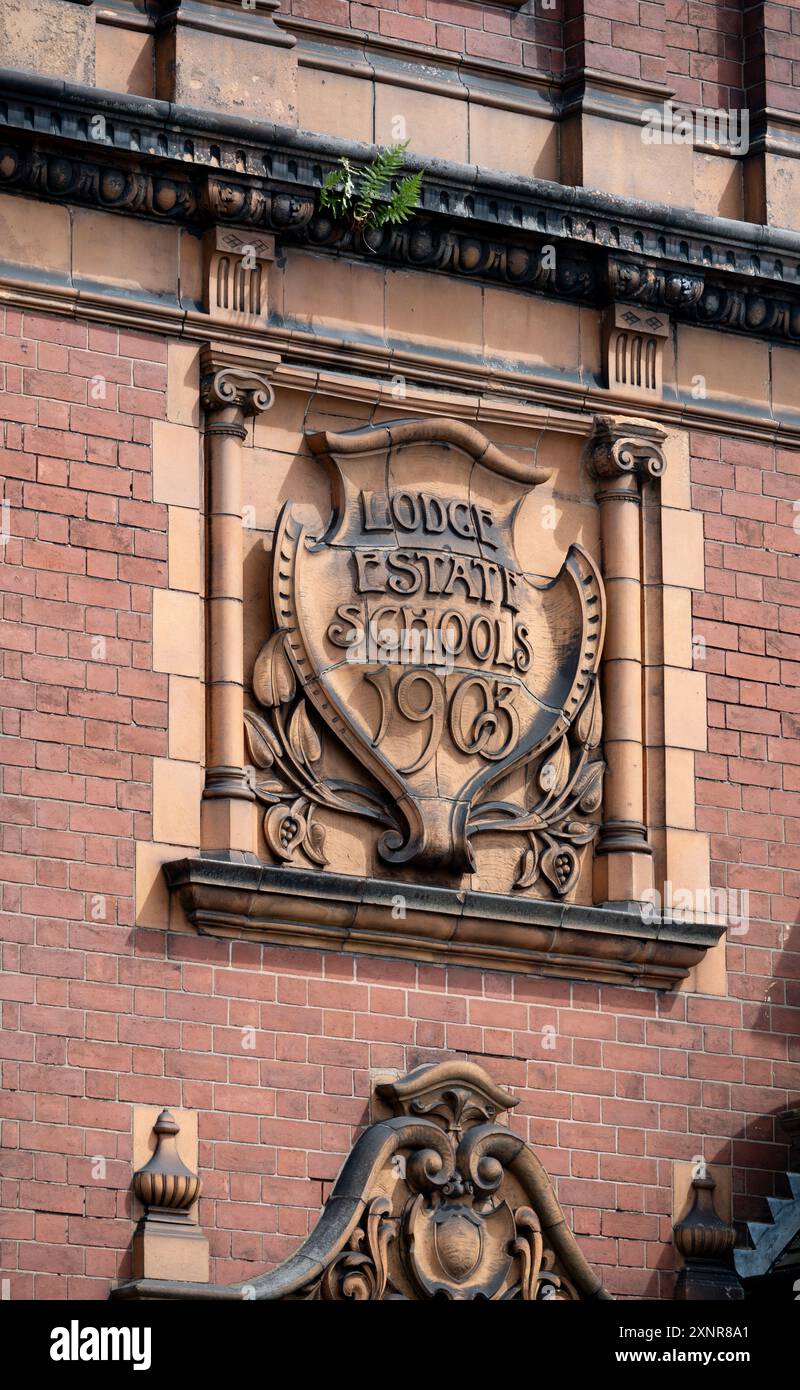 Lodge Primary School building detail, West Bromwich, Sandwell, West ...