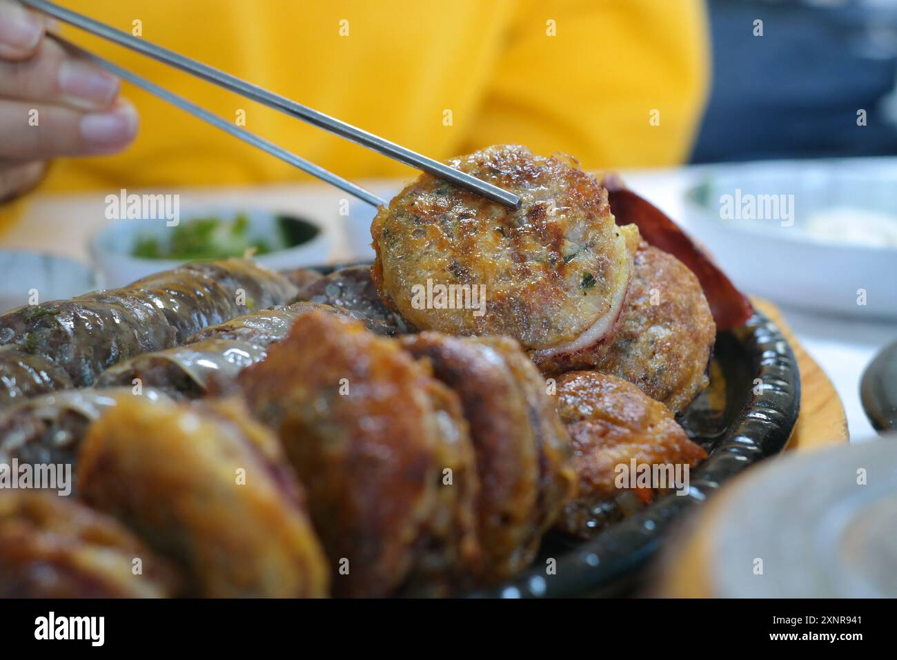 Stuffed squid made in Korean style Stock Photo - Alamy