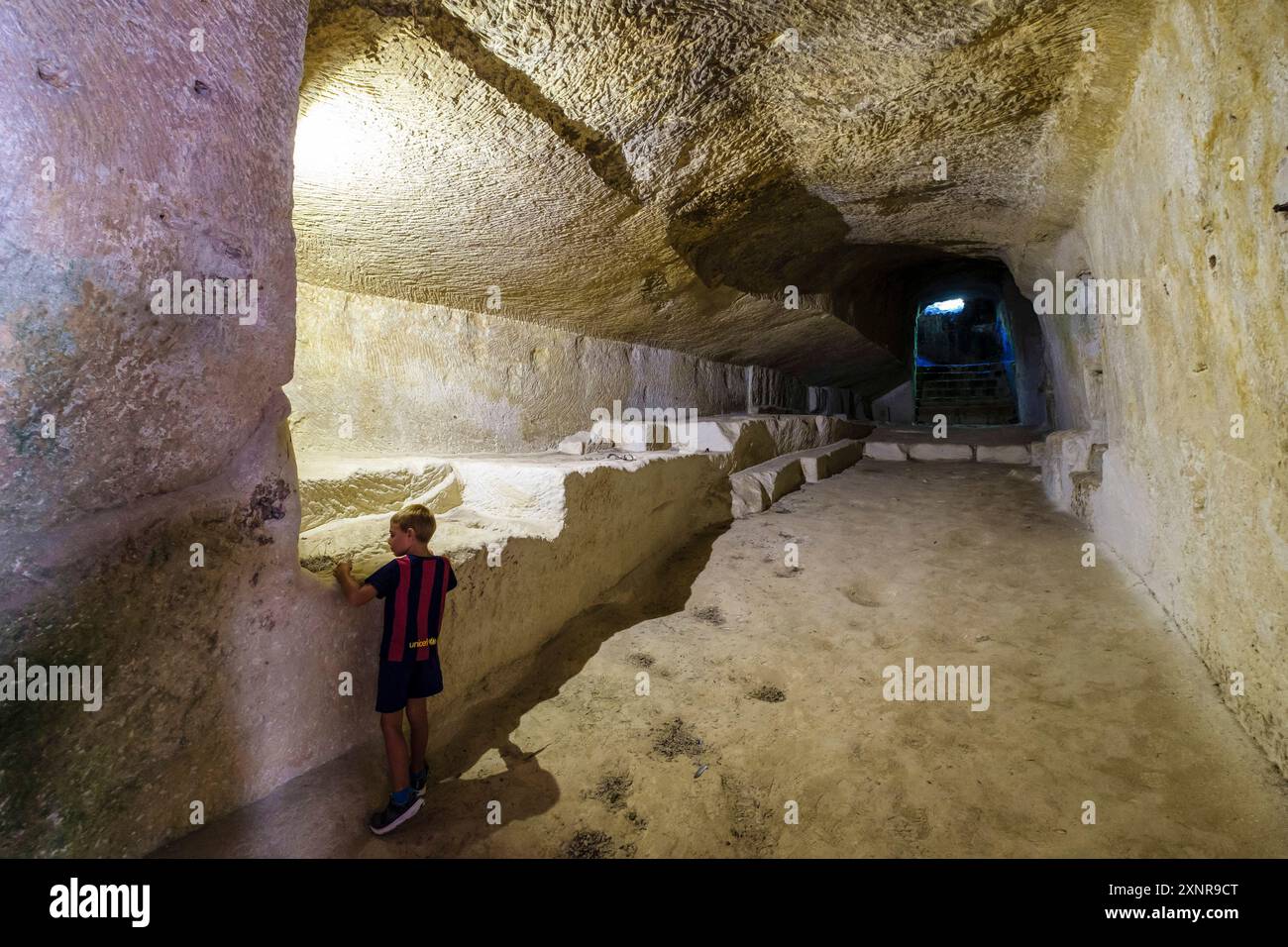 Underground gallery, castle of San Felipe, 16th century, mouth of the ...