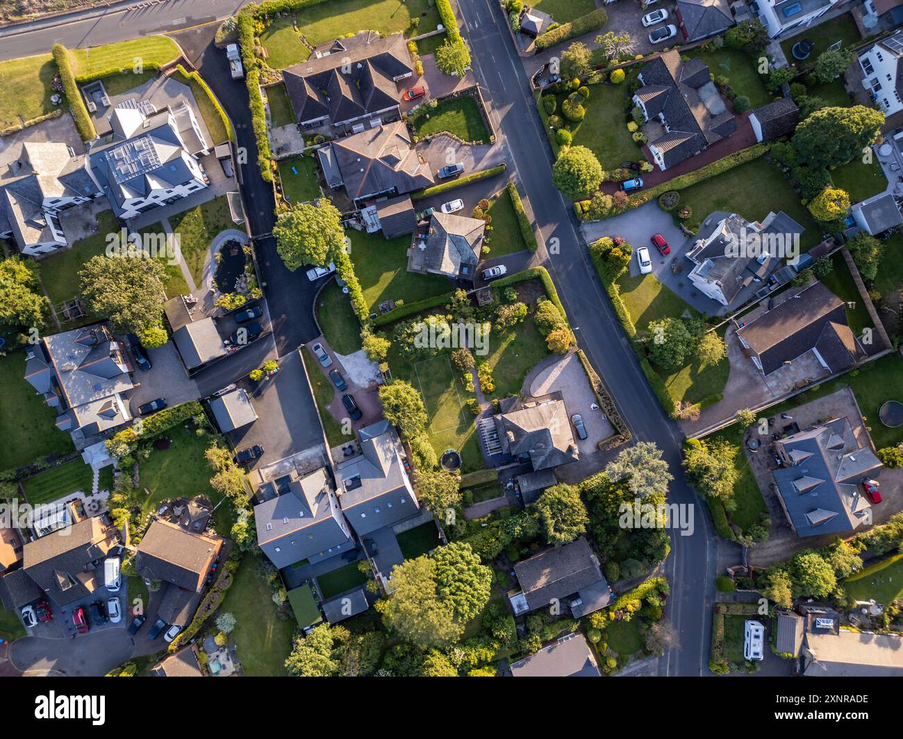 English top down aerial houses hi-res stock photography and images - Alamy