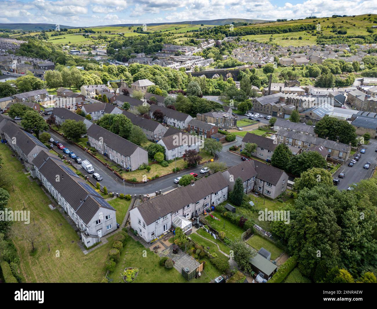 Housing residential area roofs hi-res stock photography and images - Alamy