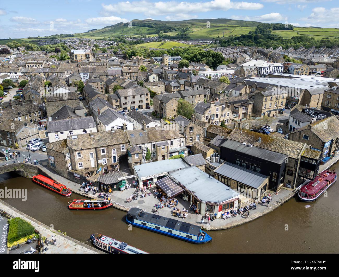 Aerial view skipton town centre hi-res stock photography and images - Alamy