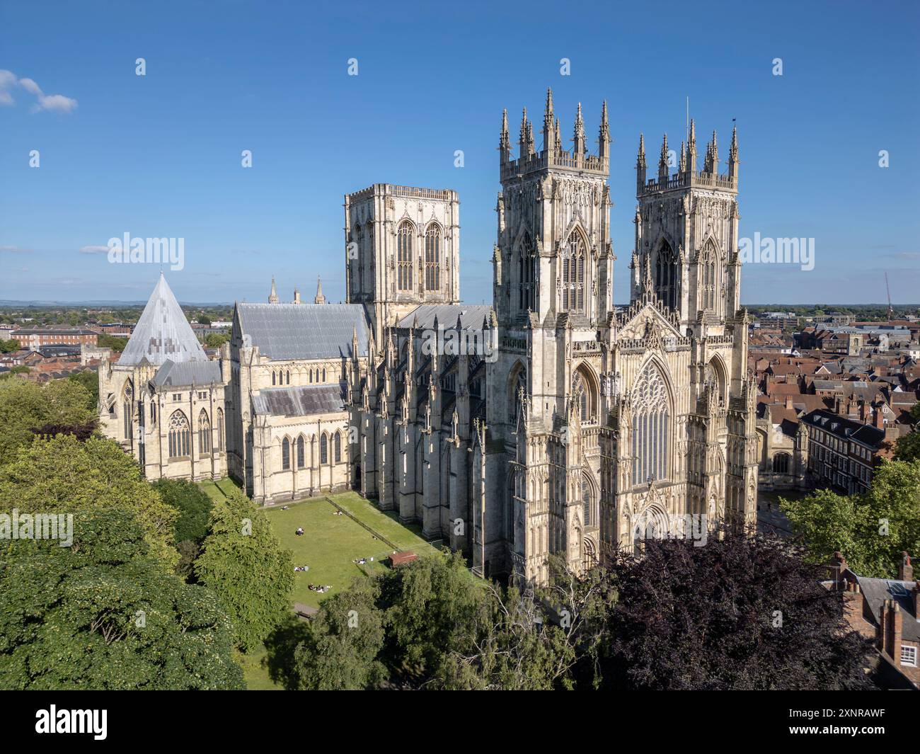 Aerial view of York Minster, North Yorkshire, England Stock Photo - Alamy