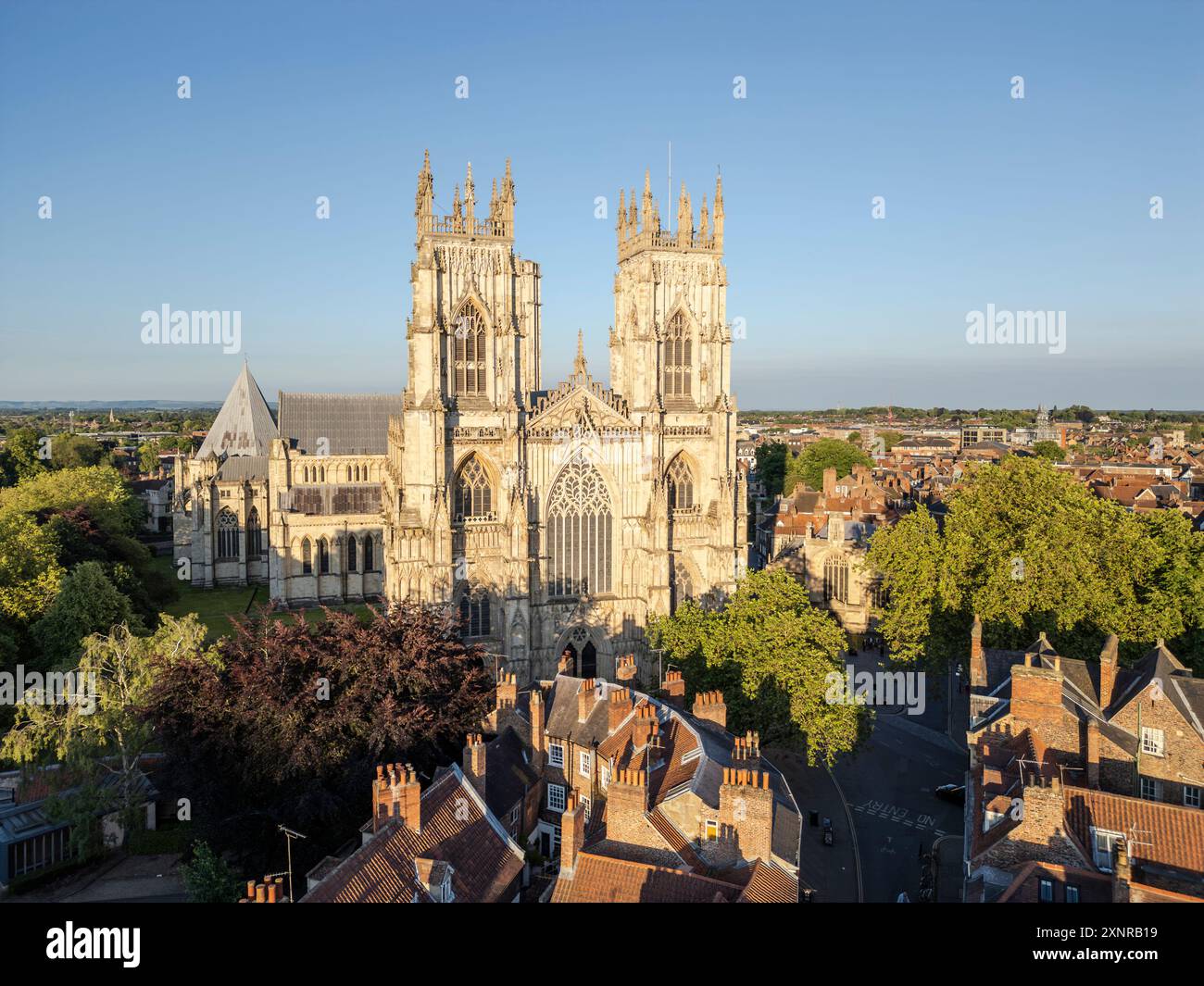 Aerial view, York Minster, North Yorkshire, England Stock Photo - Alamy