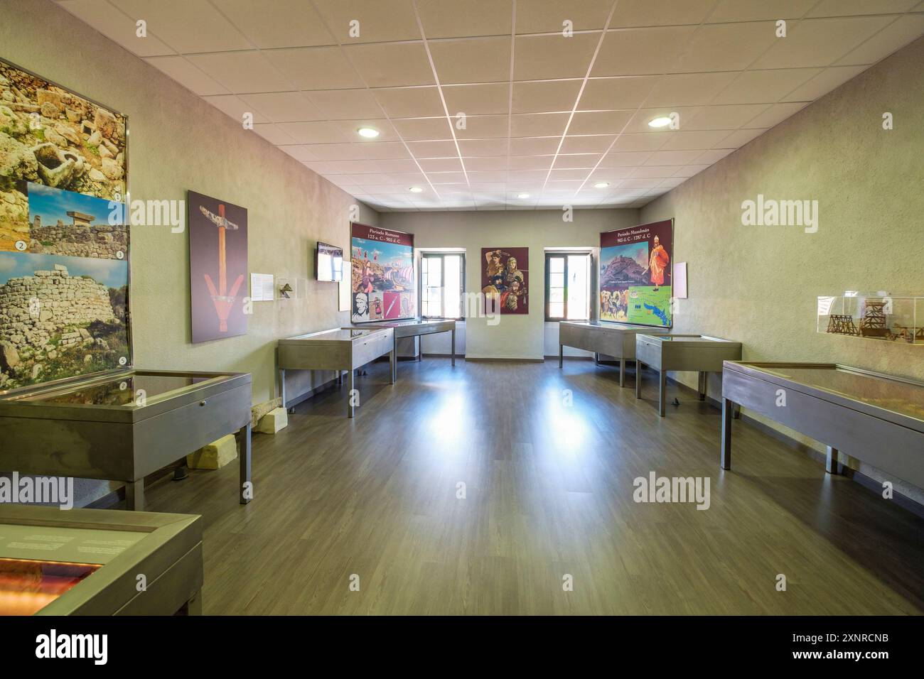 Military Museum of Menorca, old barracks of Cala Corb, central square ...