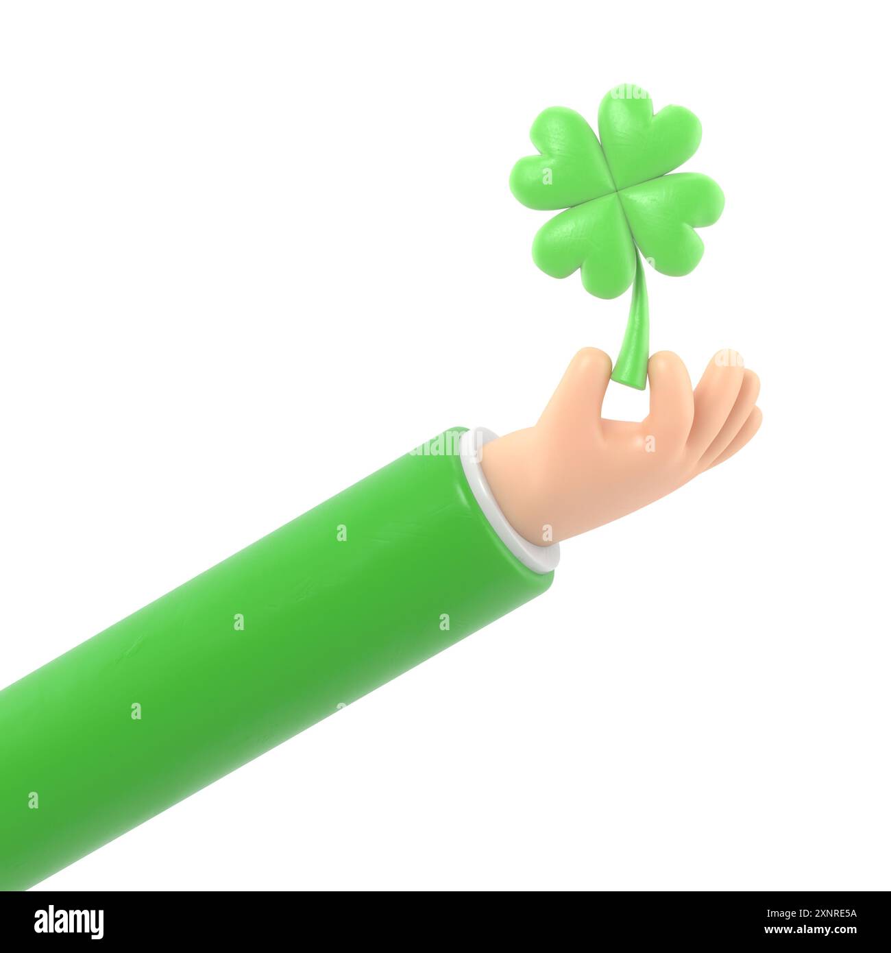 Boy hold shamrock leaf hi-res stock photography and images - Alamy