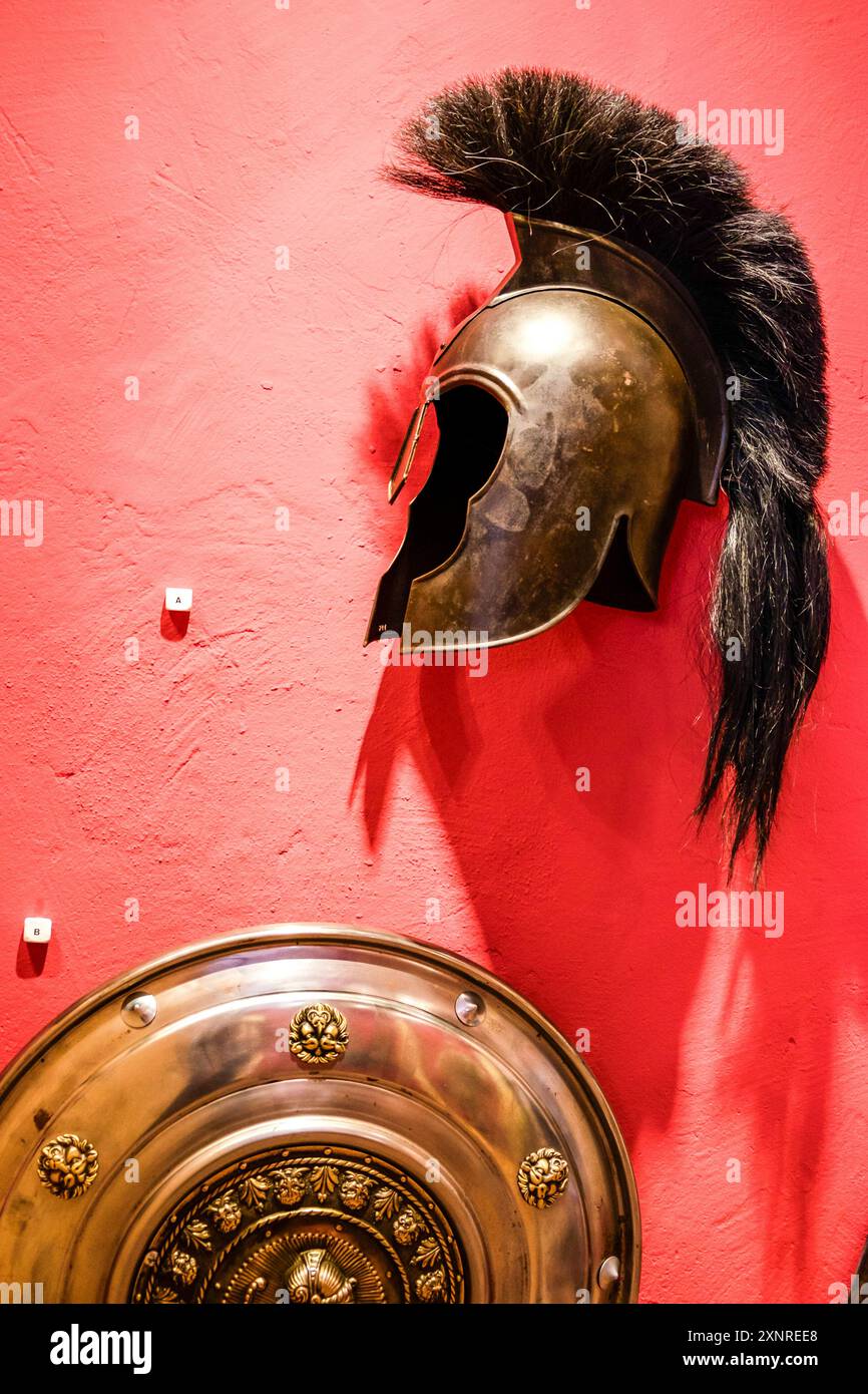 Troyan armour, 20th century room, Menorca Military Museum, old barracks ...