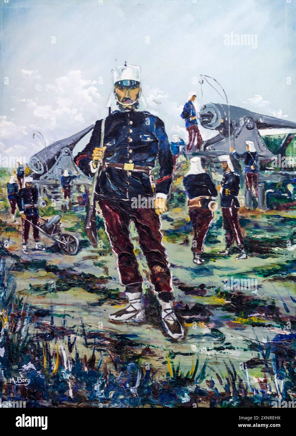 Spanish artillery soldier of the late 19th century, Menorca Military ...