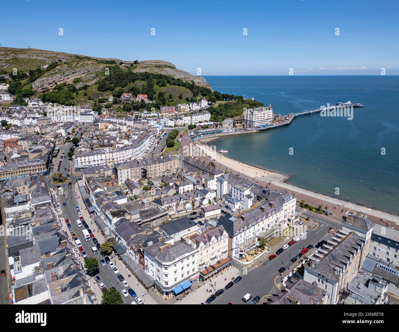 Llandudno town centre, North Wales, Great Britain Stock Photo - Alamy