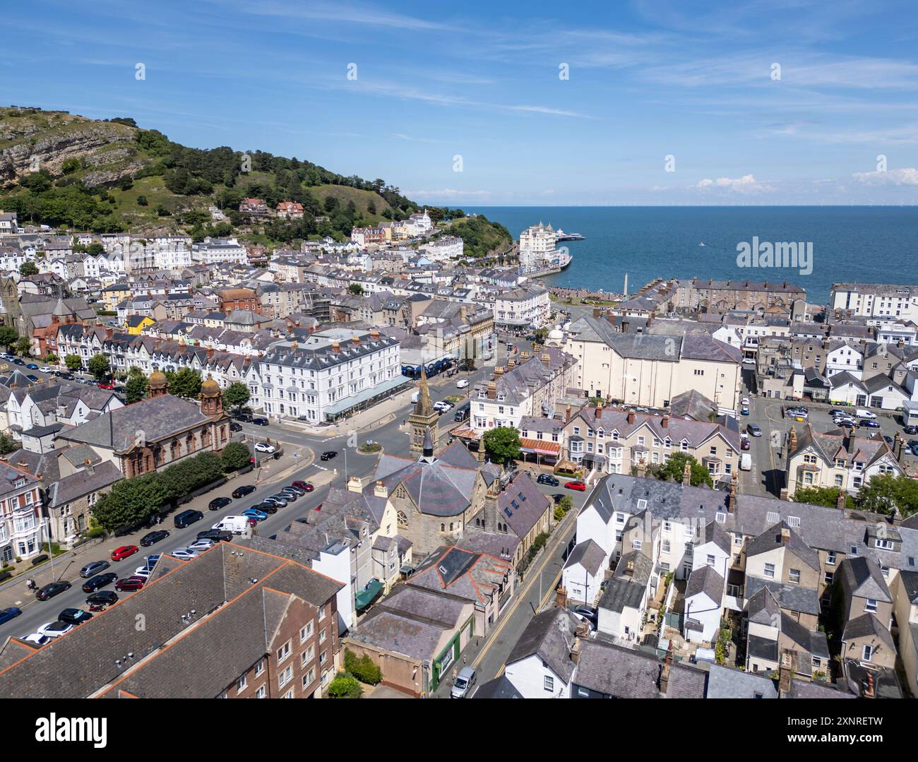 Llandudno town centre, North Wales, Great Britain Stock Photo - Alamy