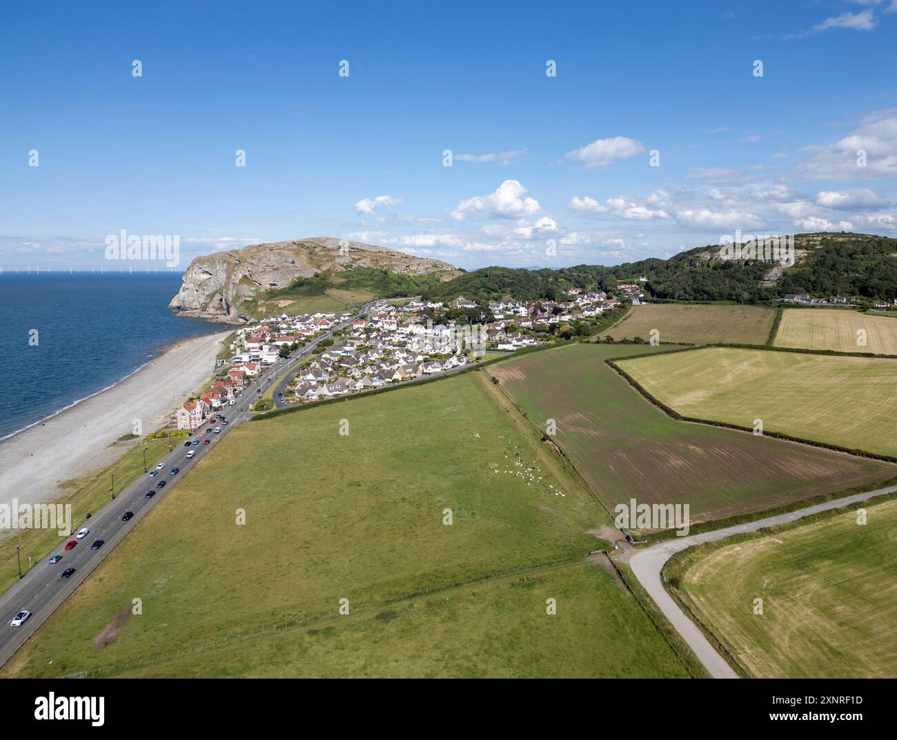 The Little Orme headland, Llandudno Bay, North Wales, Great Britain ...