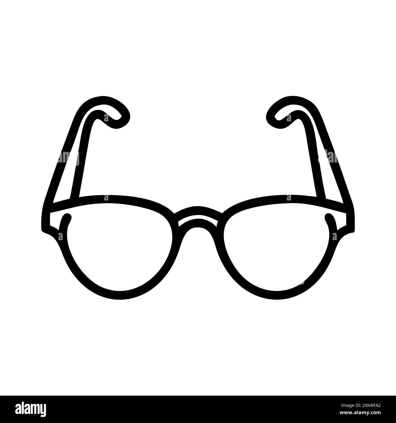 Glasses icon. Black glasses icon in flat design. Glasses symbol ...