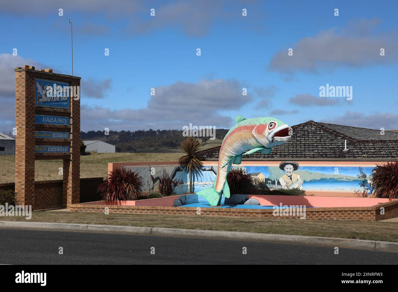 Big Trout Motel, Oberon, NSW, Australia Stock Photo - Alamy
