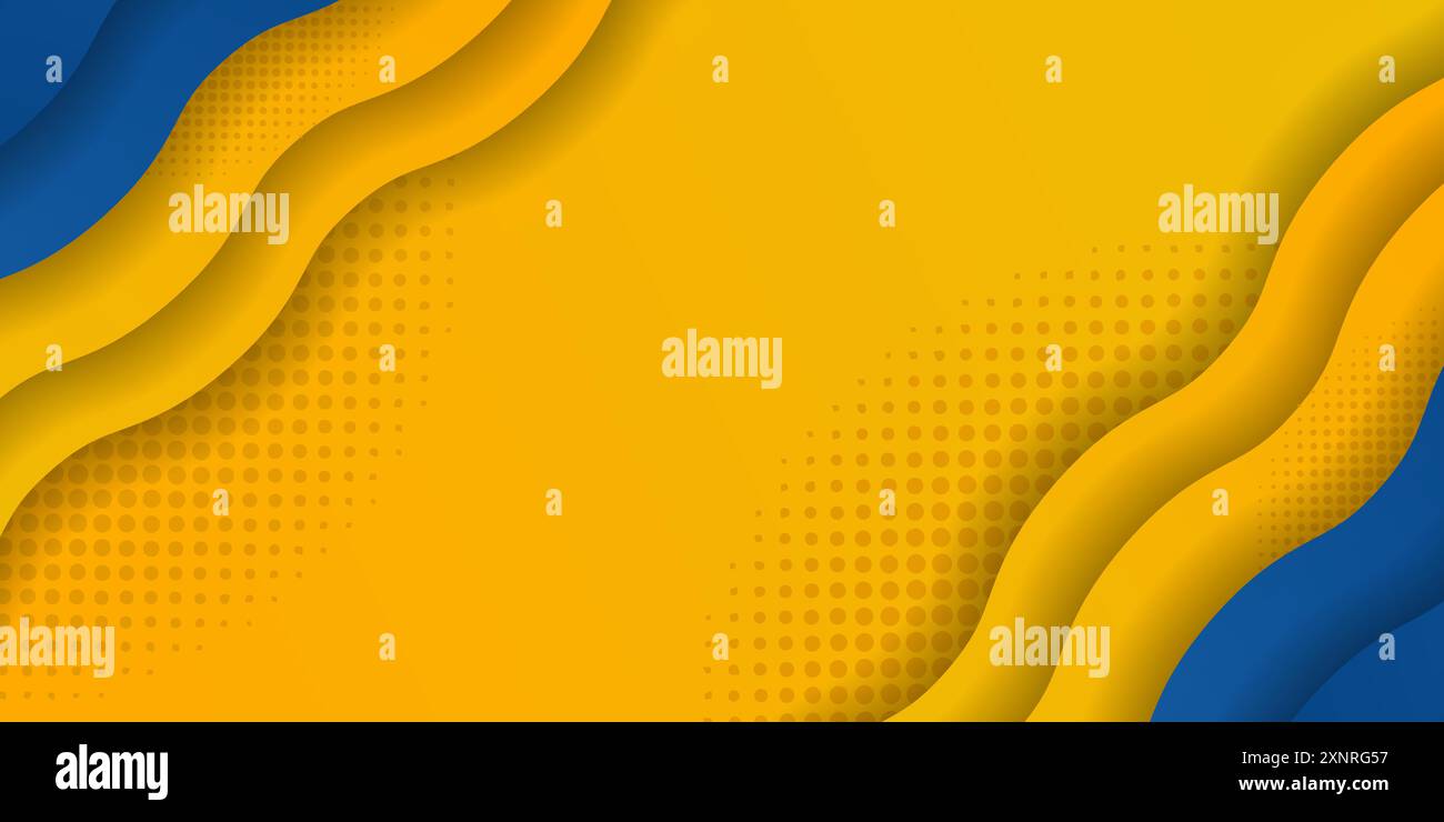 The color combination of yellow and blue is visually appealing and ...