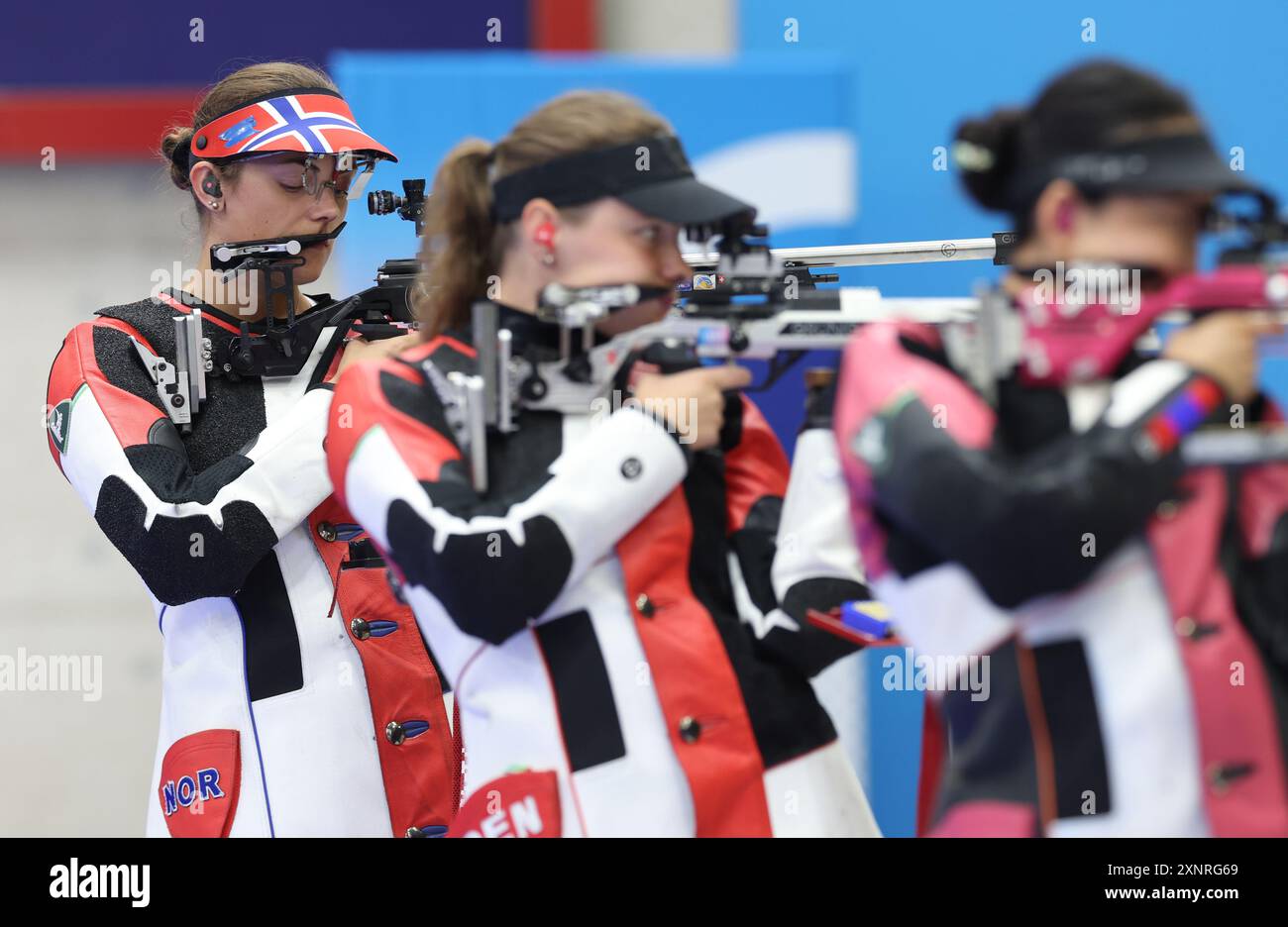 Chateauroux, France. 2nd Aug, 2024. Jeanette Hegg Duestad (L) of Norway ...