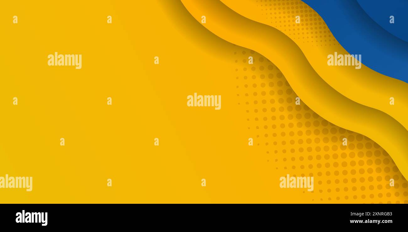 Blue and yellow Banner concepts The overlapping blue and yellow ...