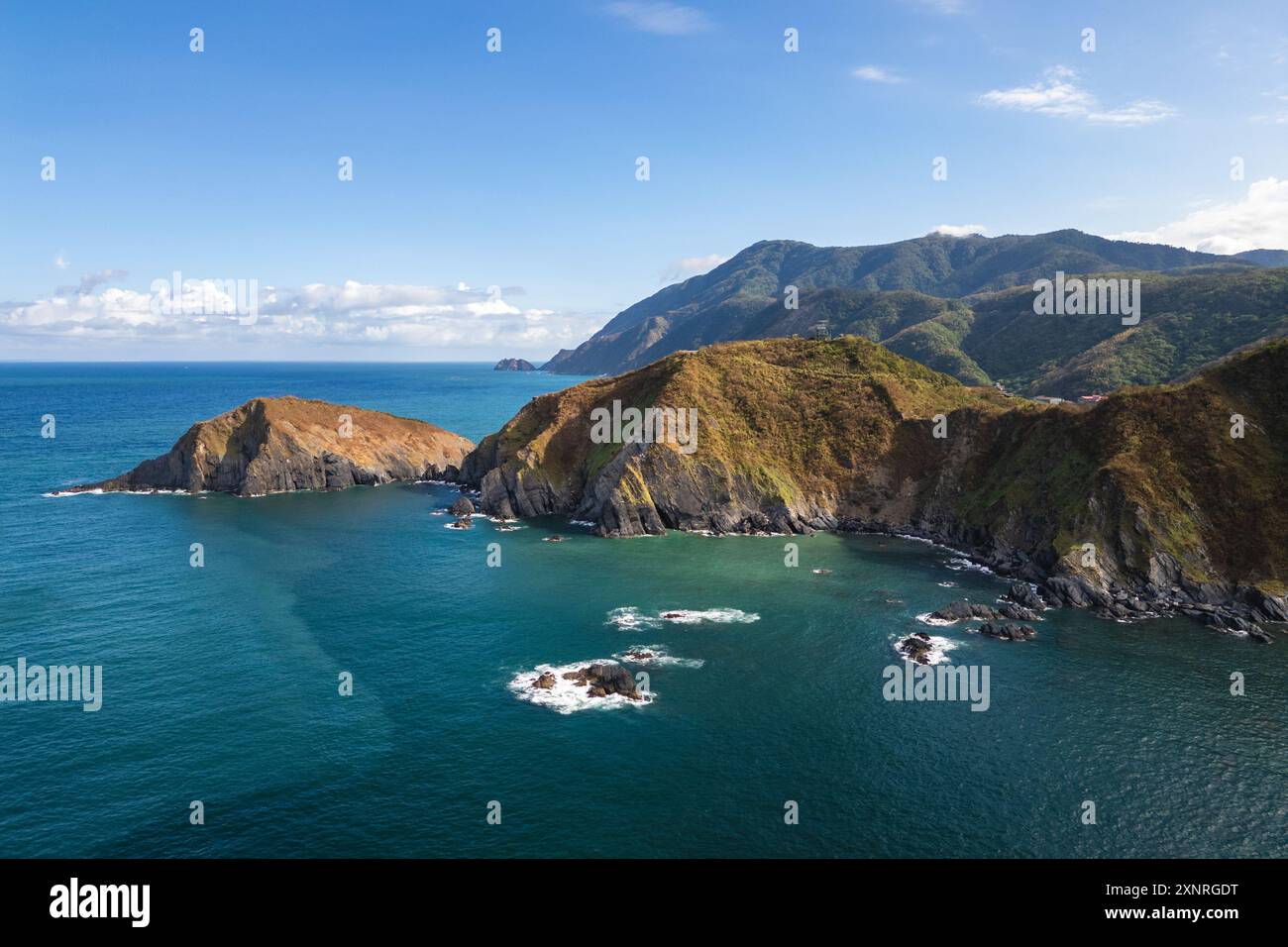 Aerial view of Land tied islands located at Suao township, Yilan county ...