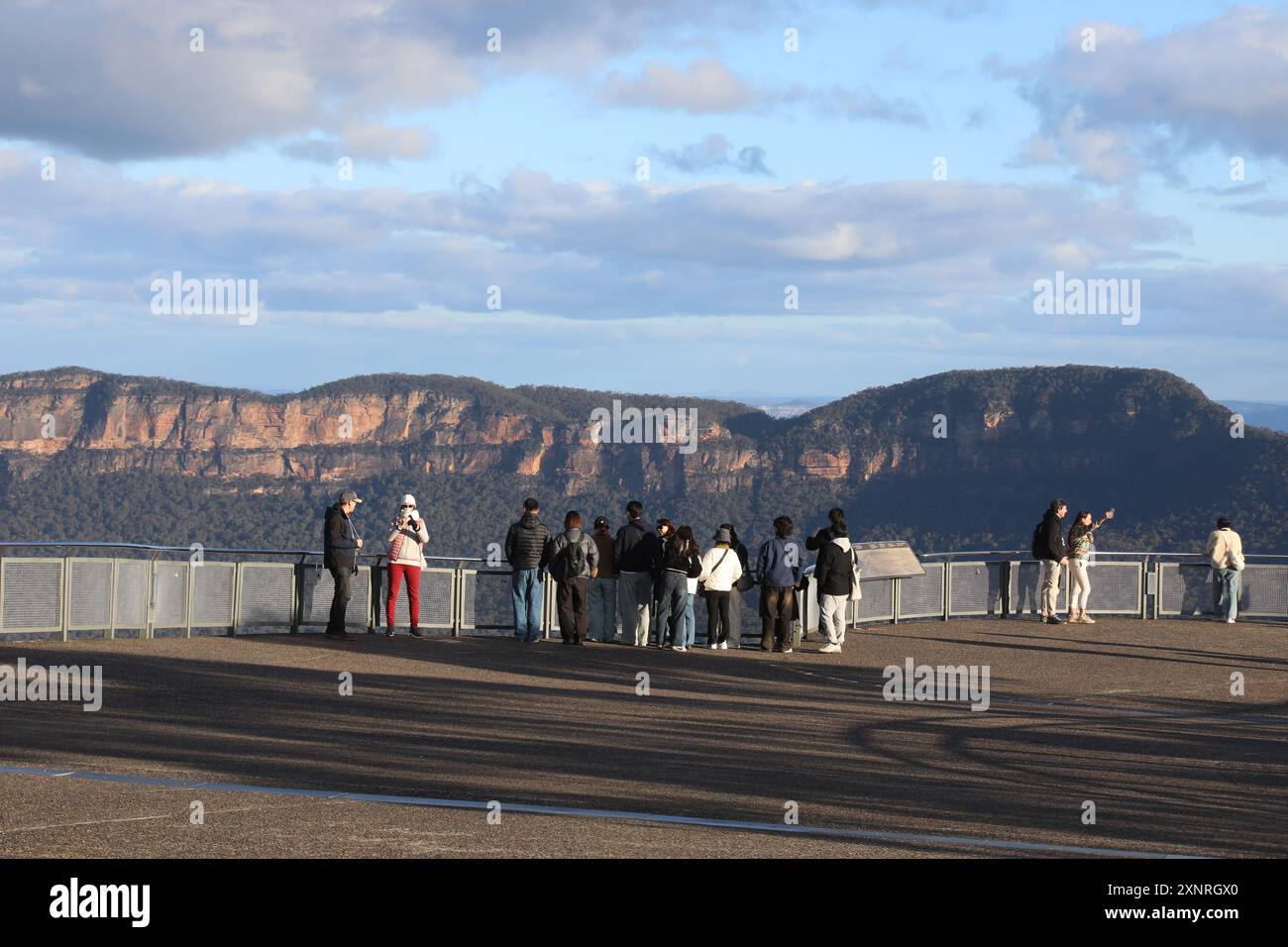 Echo Point lookout in Katoomba in the Blue Mountains, NSW, Australia ...
