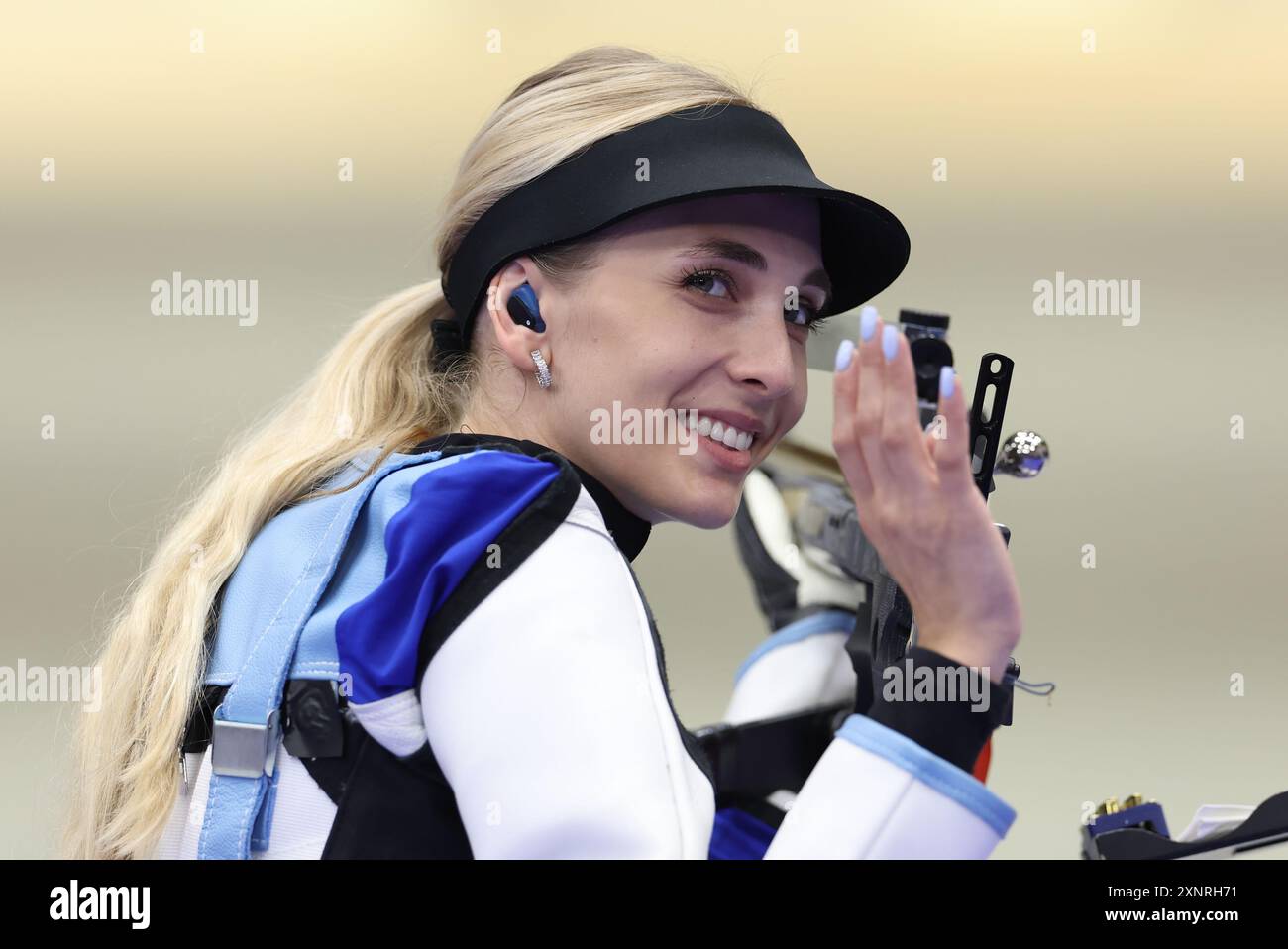 Chateauroux, France. 2nd Aug, 2024. Natalia Kochanska of Poland waves ...