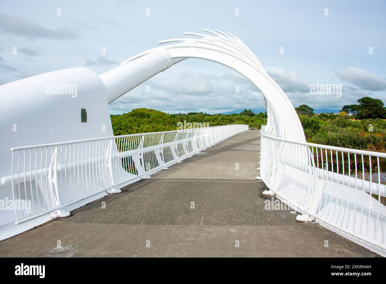 Te Rewa Rewa Bridge - New Plymouth - New Zealand Stock Photo - Alamy