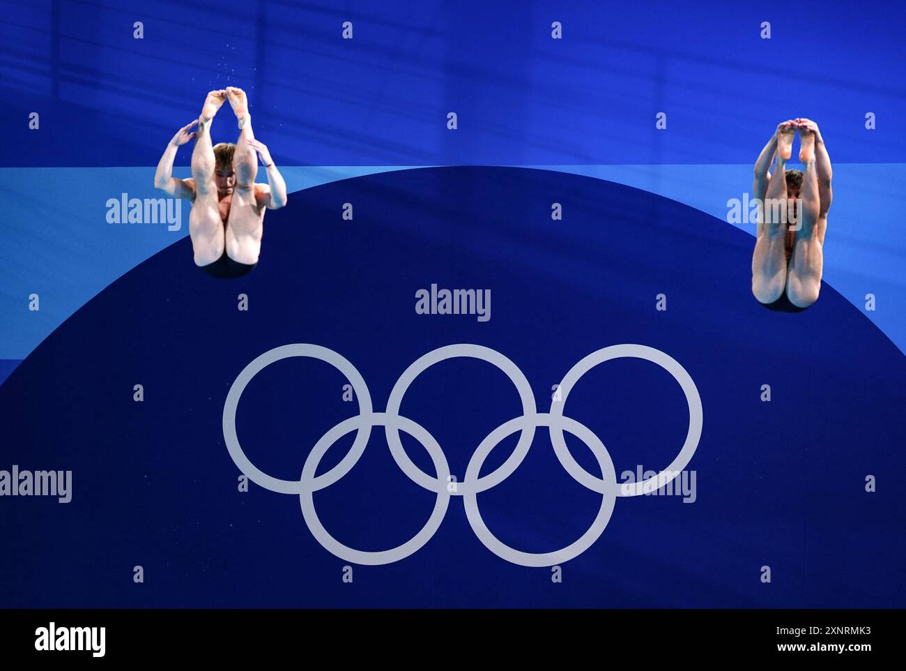 Great Britain's Anthony Harding and Jack Laugher during the Men's ...