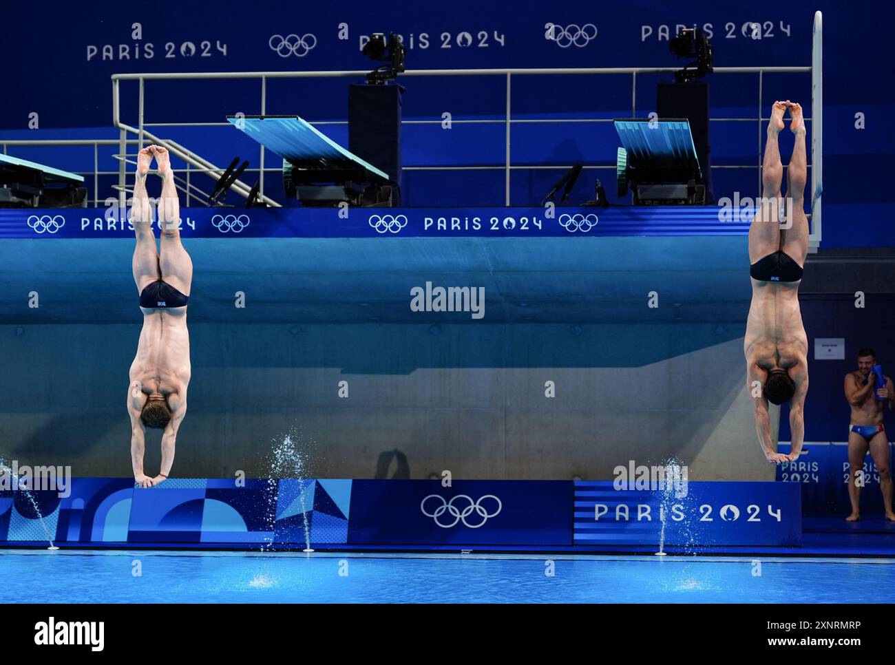 Great Britain's Anthony Harding and Jack Laugher during the Men's ...