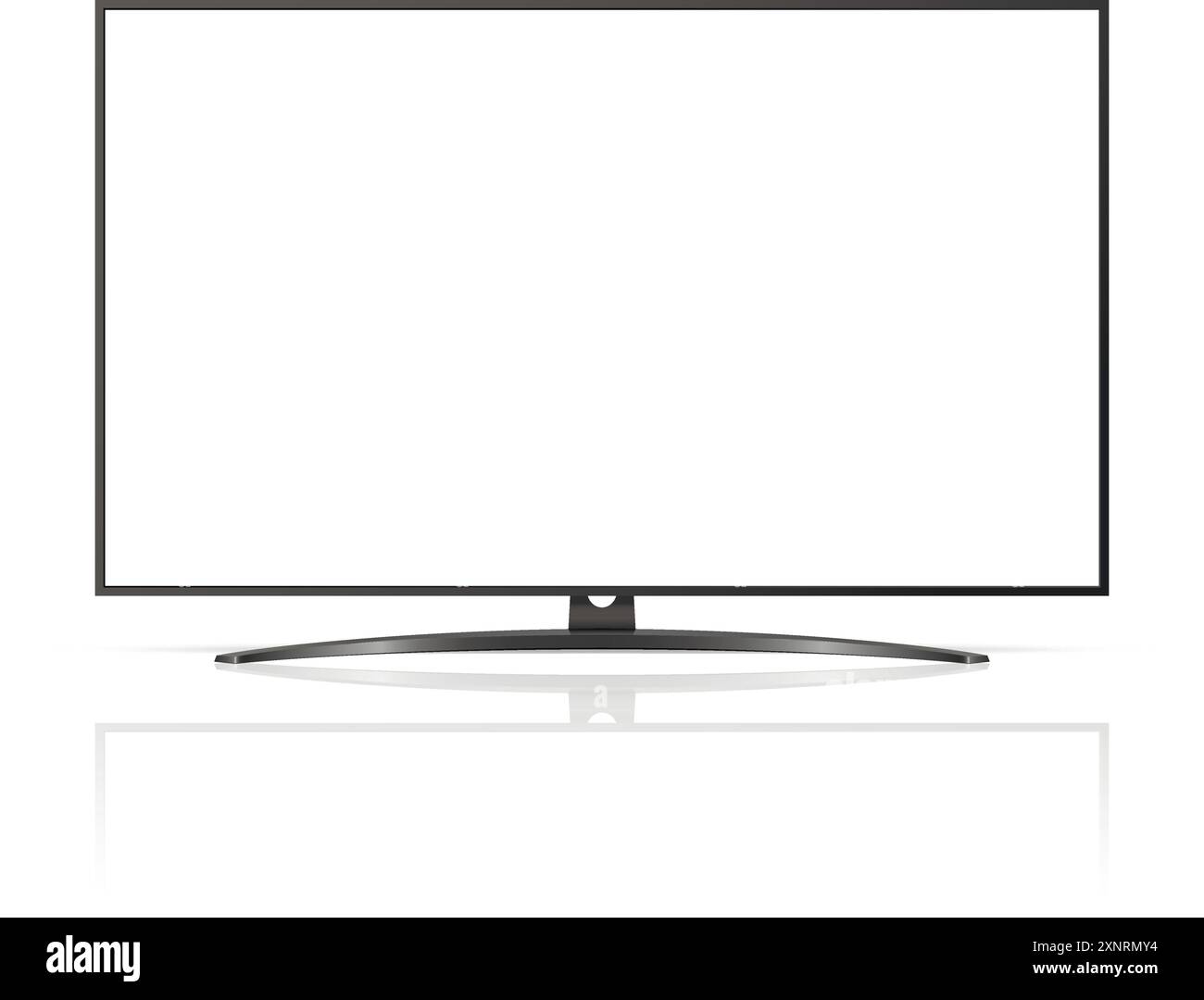 Realistic tv screen. Smart tv mockup. Blank television template. Vector ...