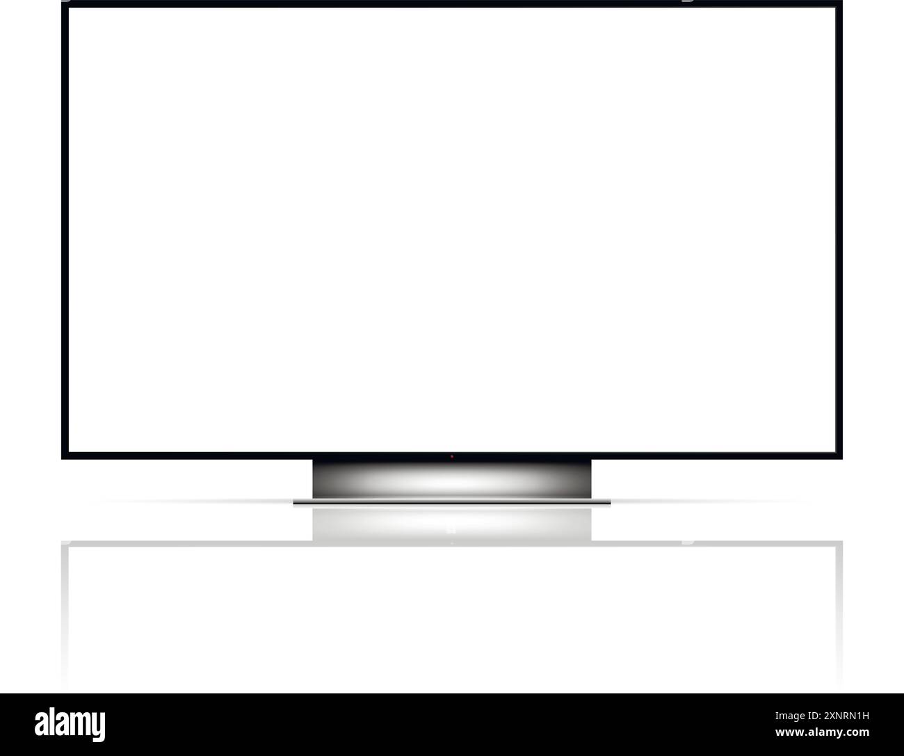 Realistic tv screen. Smart tv mockup. Blank television template. Vector ...