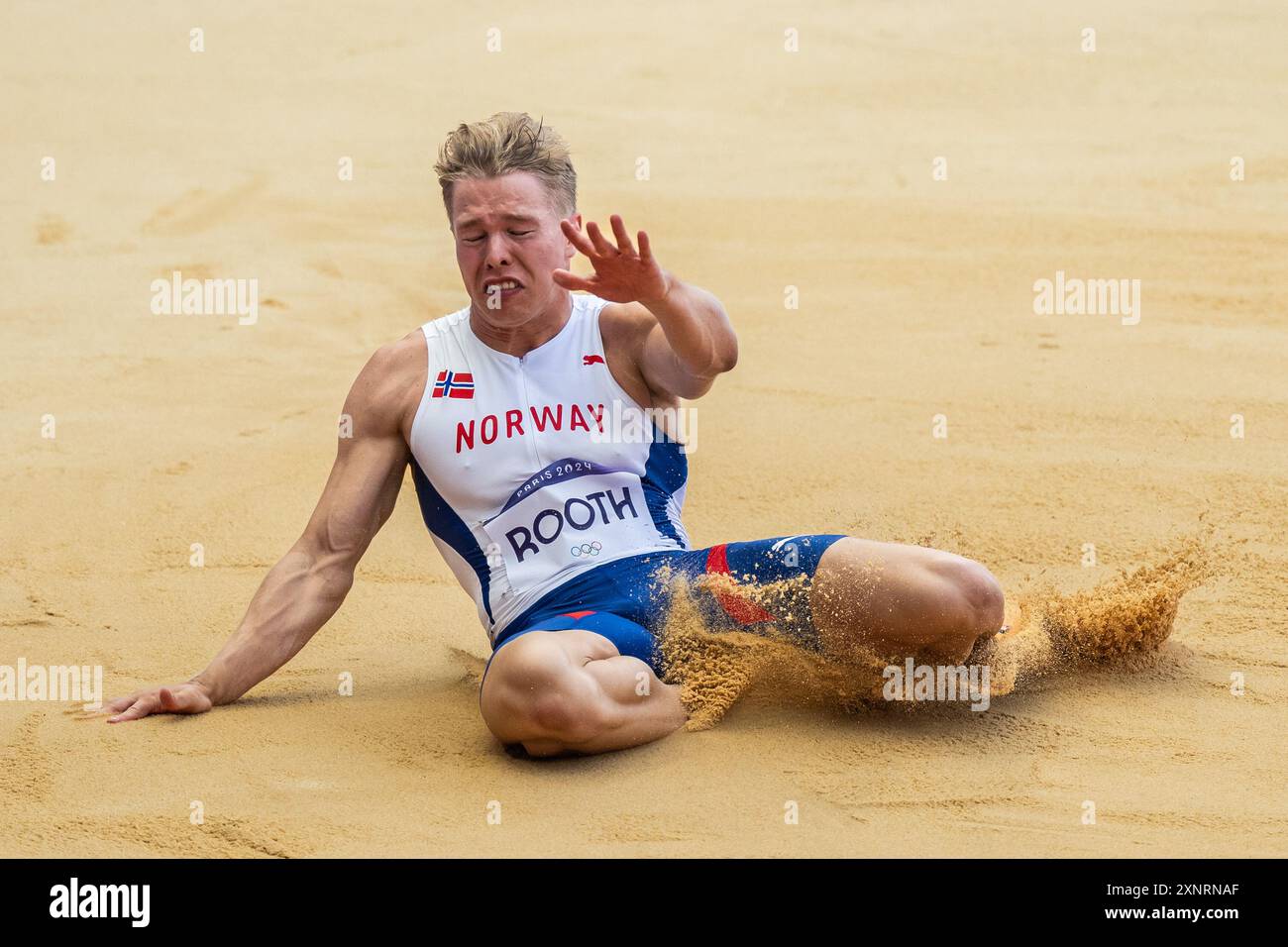 Markus Rooth of, Norway. , . competes in men´s decathlon long jump ...