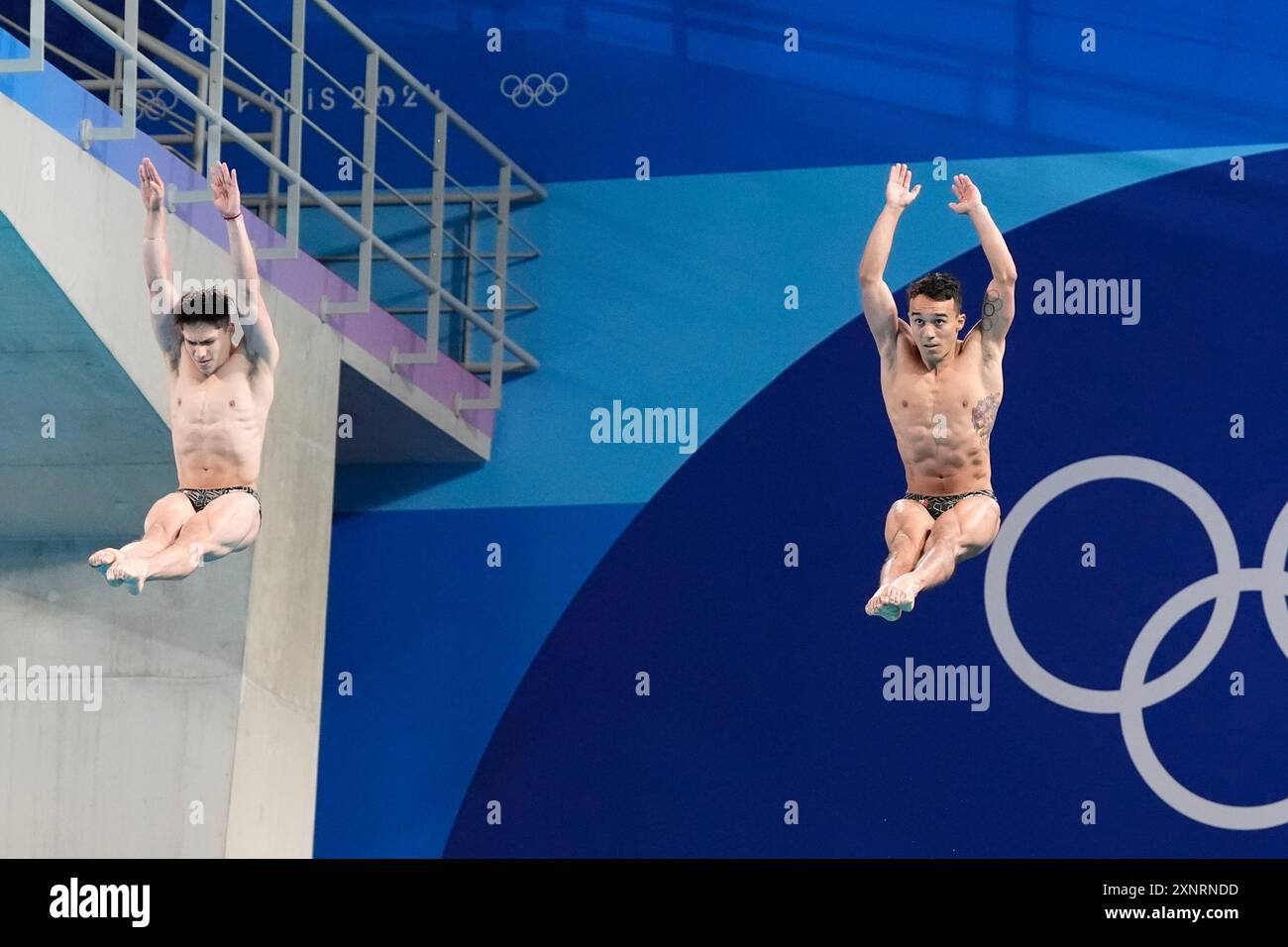 Mexico's Juan Manuel Celaya Hernandez and Osmar Olvera Ibarra compete ...