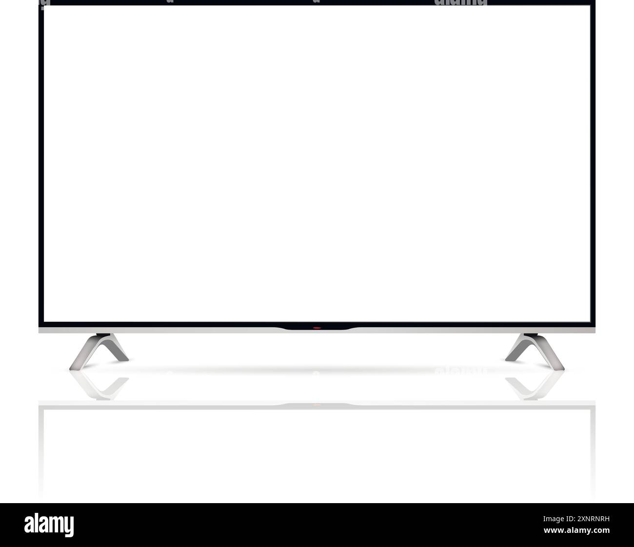 Realistic tv screen. Smart tv mockup. Blank television template. Vector ...