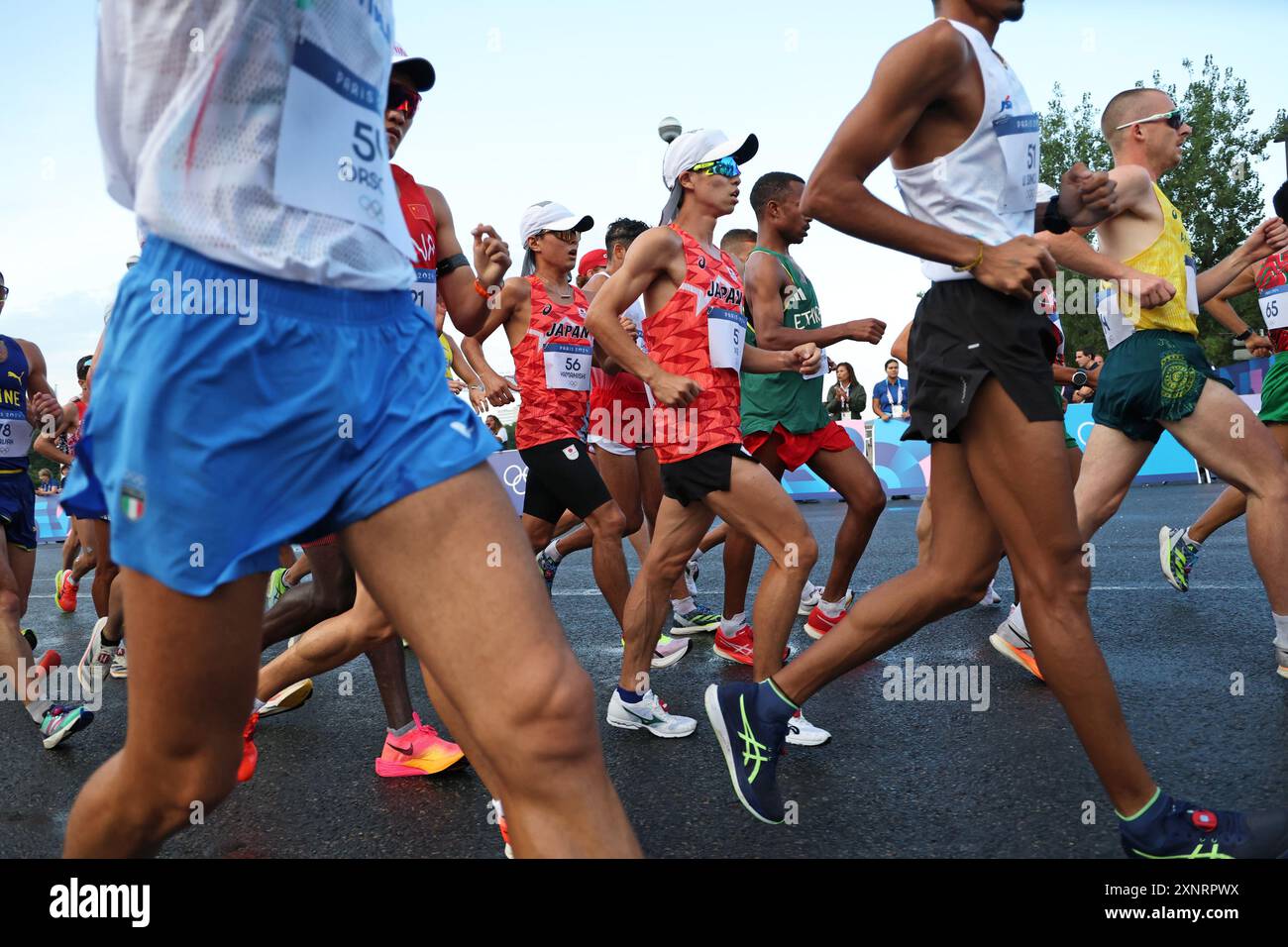 Paris, France. 1st Aug, 2024. (L to R) Ryo Hamanishi, Koki Ikeda (JPN) Race Walk : Men's 20km ...