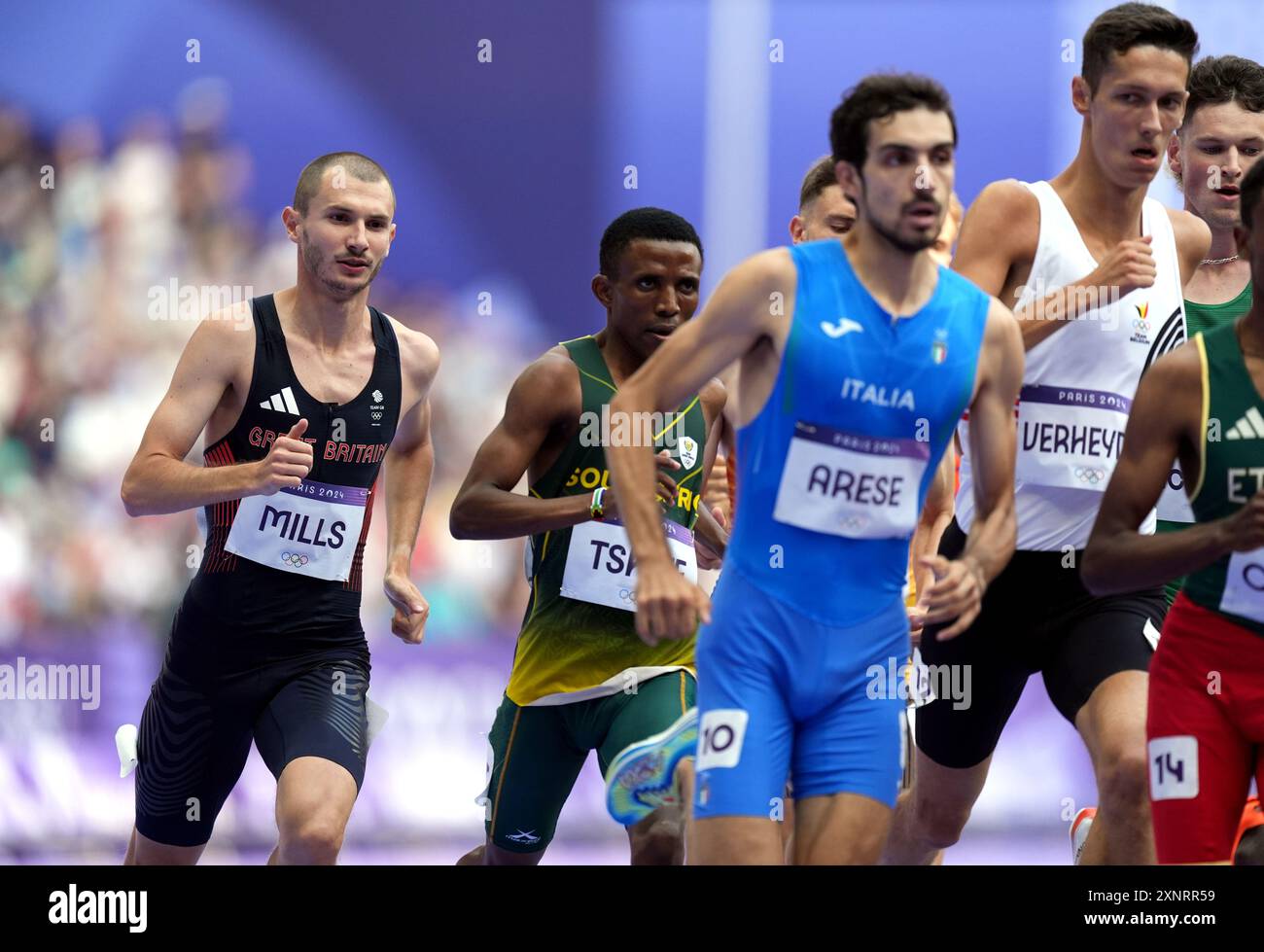 Great Britain's George Mills during the Men's 1500m Round 2 at the ...