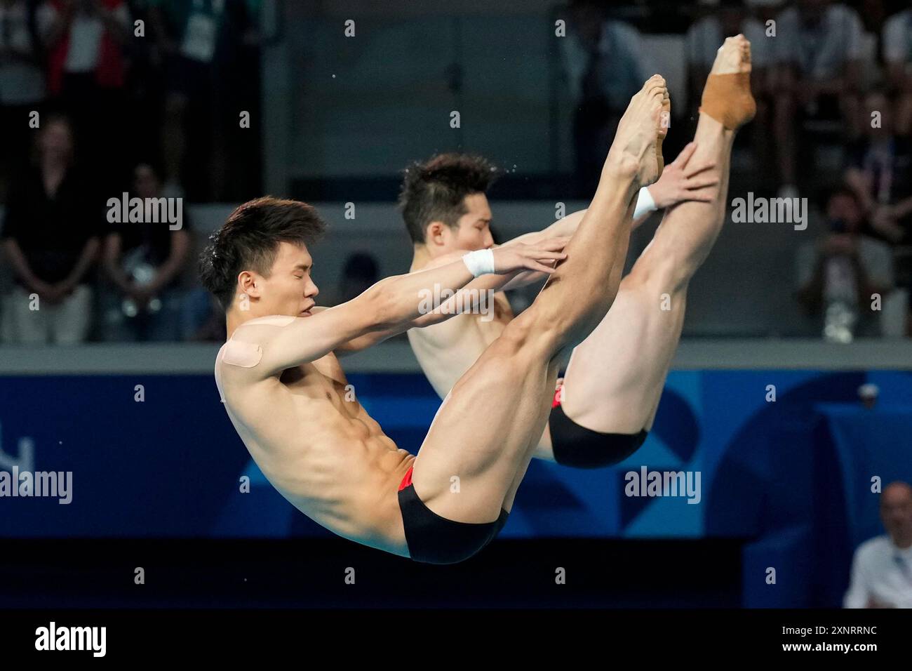 China's Long Daoyi and Wang Zongyuan compete in the men's synchronised ...