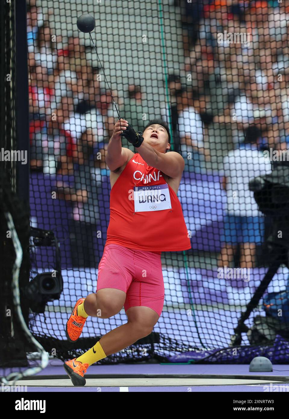 Paris, France. 2nd Aug, 2024. Wang Qi of China competes during the men ...