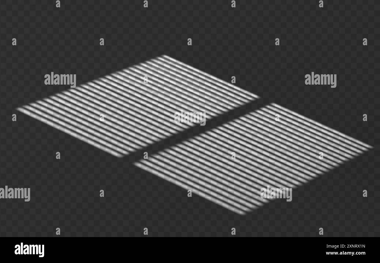 Light effect shadow overlay from blind isolated transparent background ...