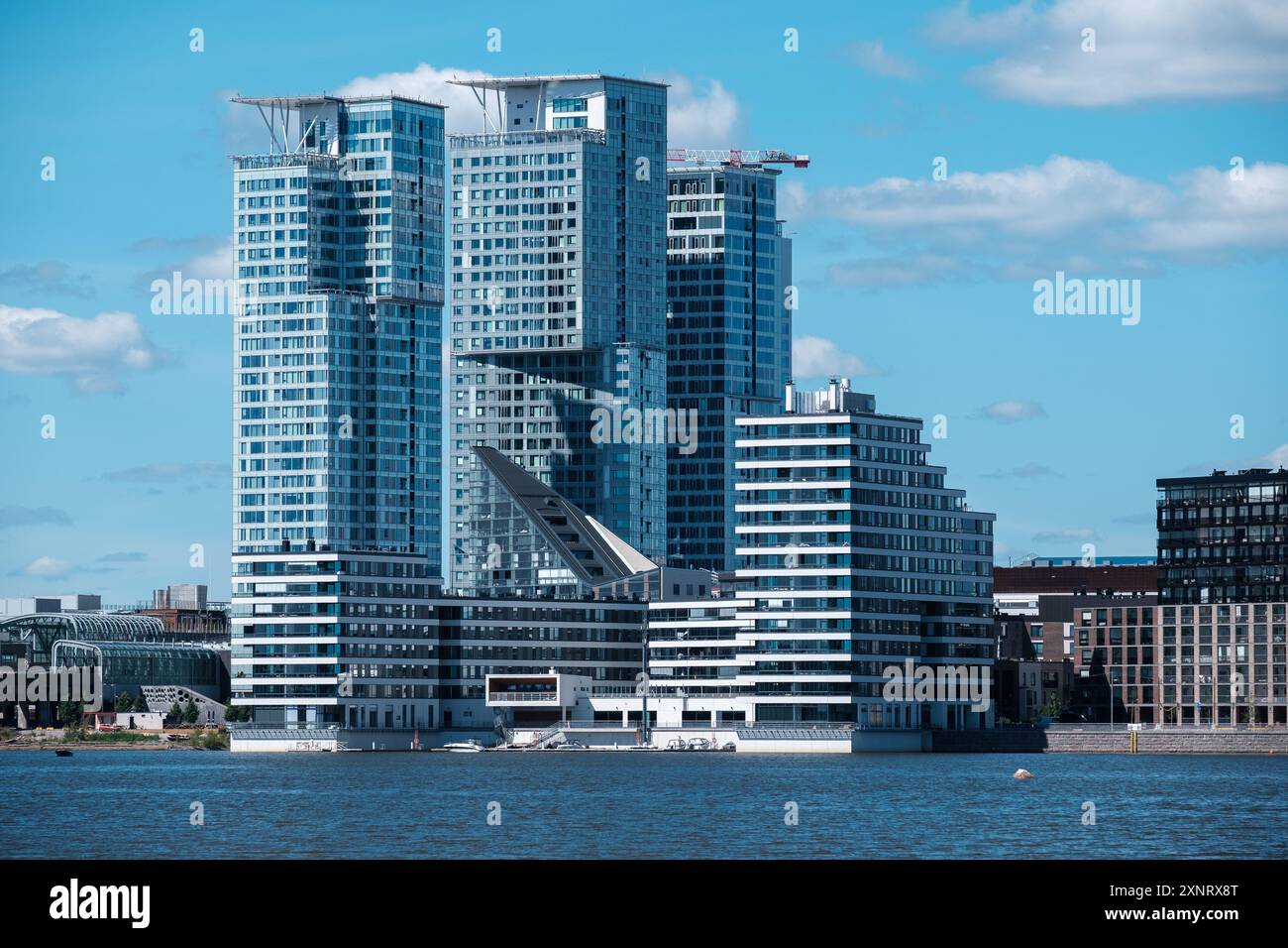 Helsinki / Finland - JUNE 22, 2024: Modern tall buildings standing on ...