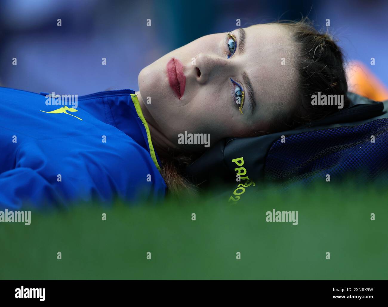 Paris, France. 2nd Aug, 2024. Yaroslava Mahuchikh of Ukraine is seen ...