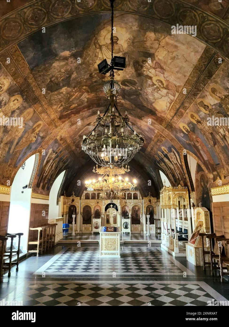 Murals inside castle hi-res stock photography and images - Alamy