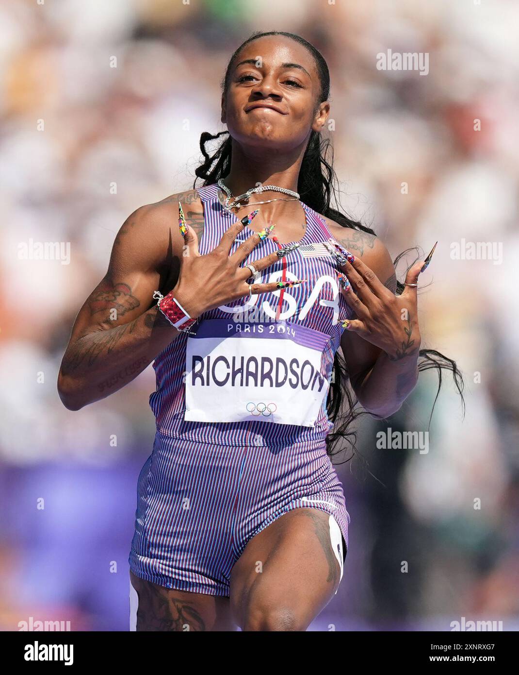 Sha'carri richardson 2024 hi-res stock photography and images - Alamy