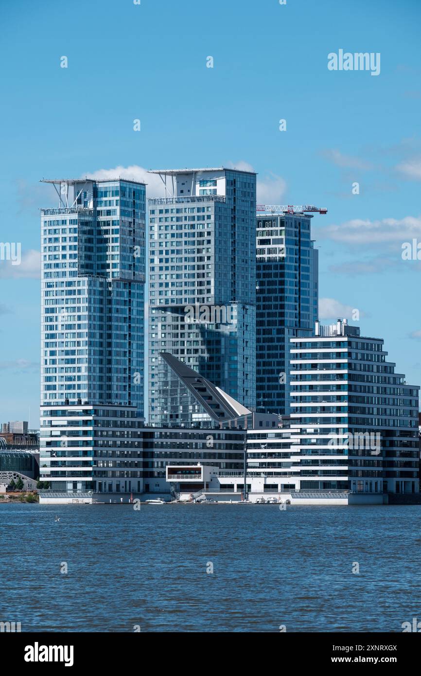 Helsinki / Finland - JUNE 22, 2024: Modern tall buildings standing on ...
